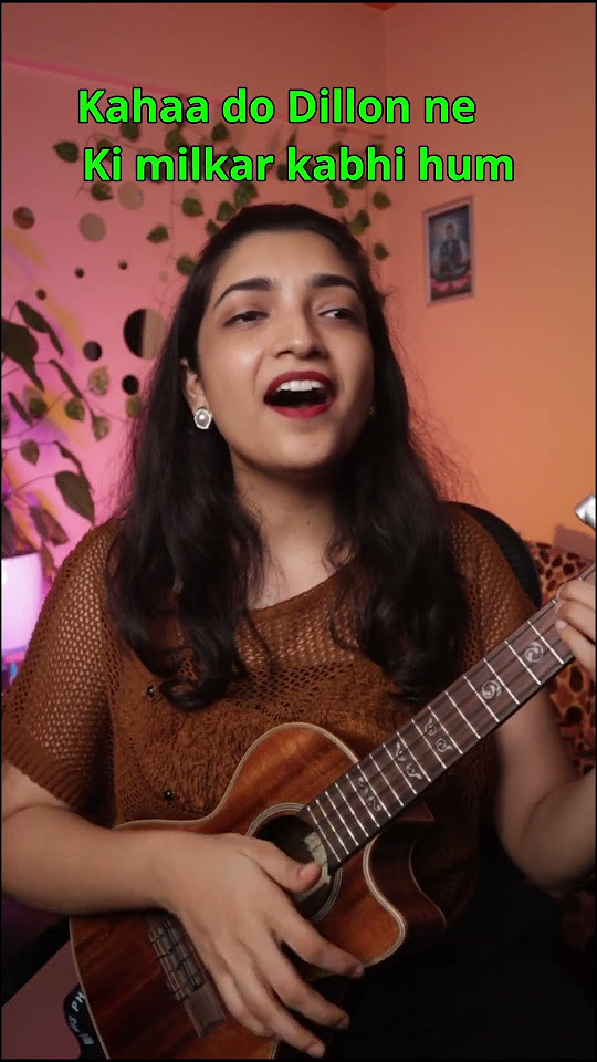Sing With Me Ye Raatein Ye Mausam Ukulele Cover Sayali Tank Youtube