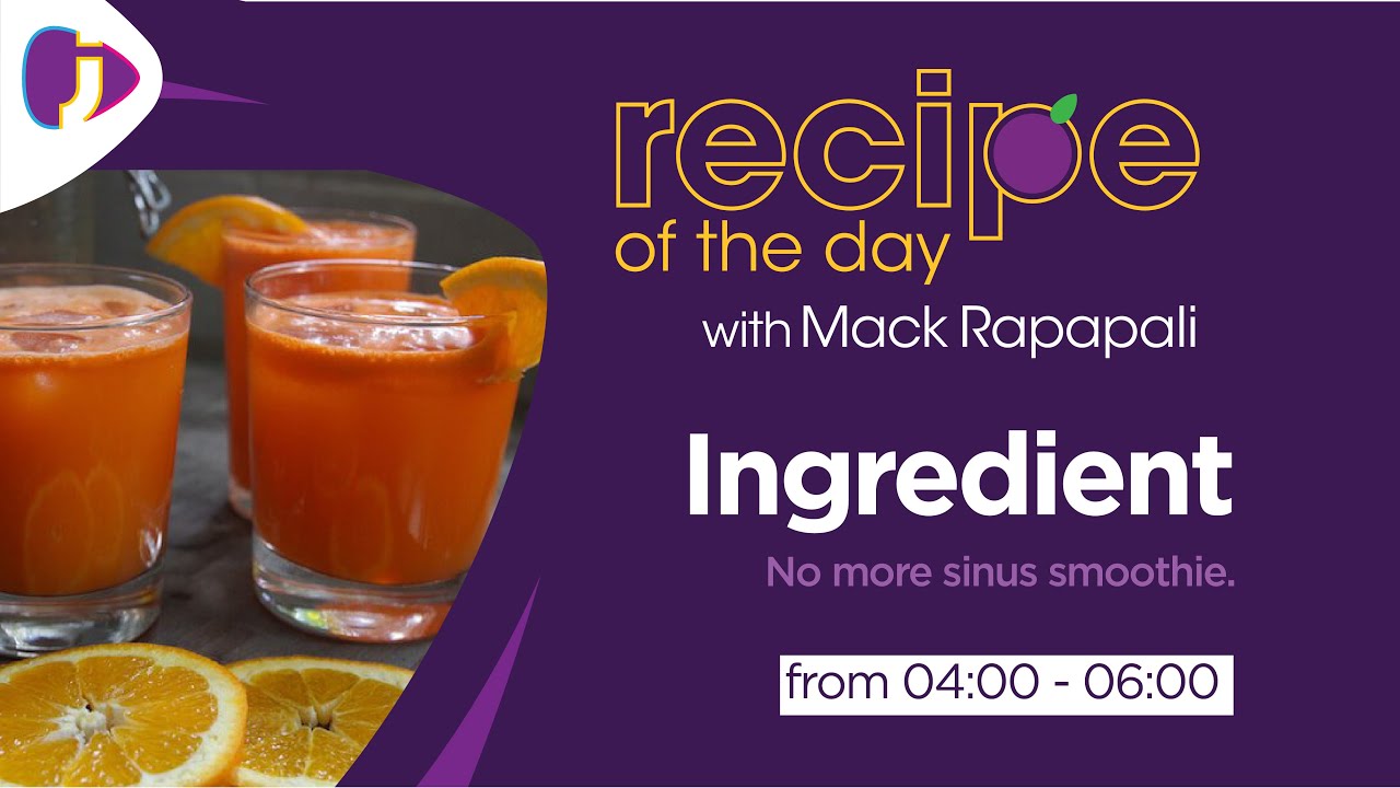 Mornings with Mack Rapapali: No more sinus smoothie - YouTube
