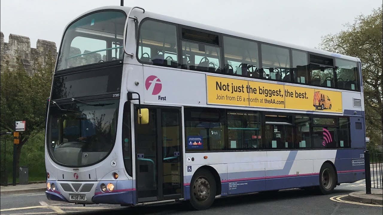 37385 First York at York railway station bus stop - YouTube