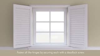 How to Install Deco Frame 3 Sided Shutters by Acadia Living™