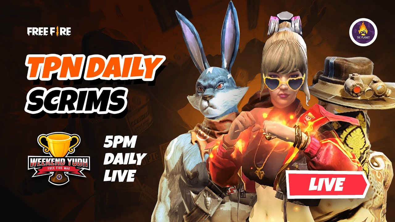 FREE FIRE MAX LIVE//TPN DAILY SCRIMS #3//QUALIFIER DAY 1//FREEFIRE MAX ...