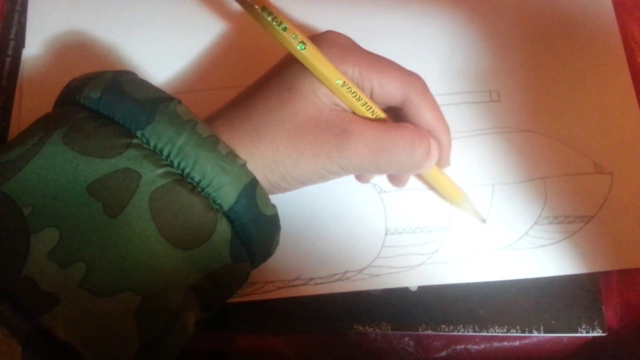 How to draw a tank maus (my edition). - YouTube