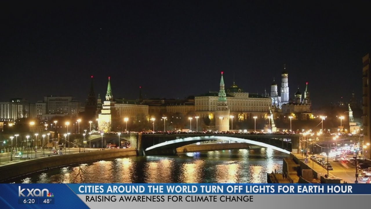 Cities around the world turn off the lights for earth hour - YouTube