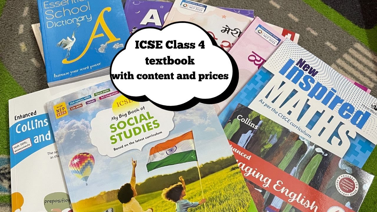 Class 4 ICSE text books Review 2025-2026, with Contents and price # ...