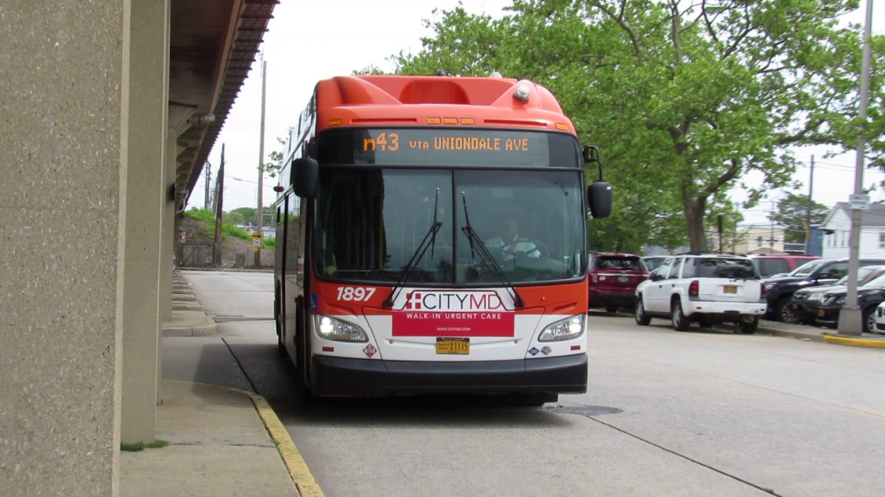 NICE Bus: New Flyer XN40 "Xcelsior" CNG #1897 on the N43 - YouTube