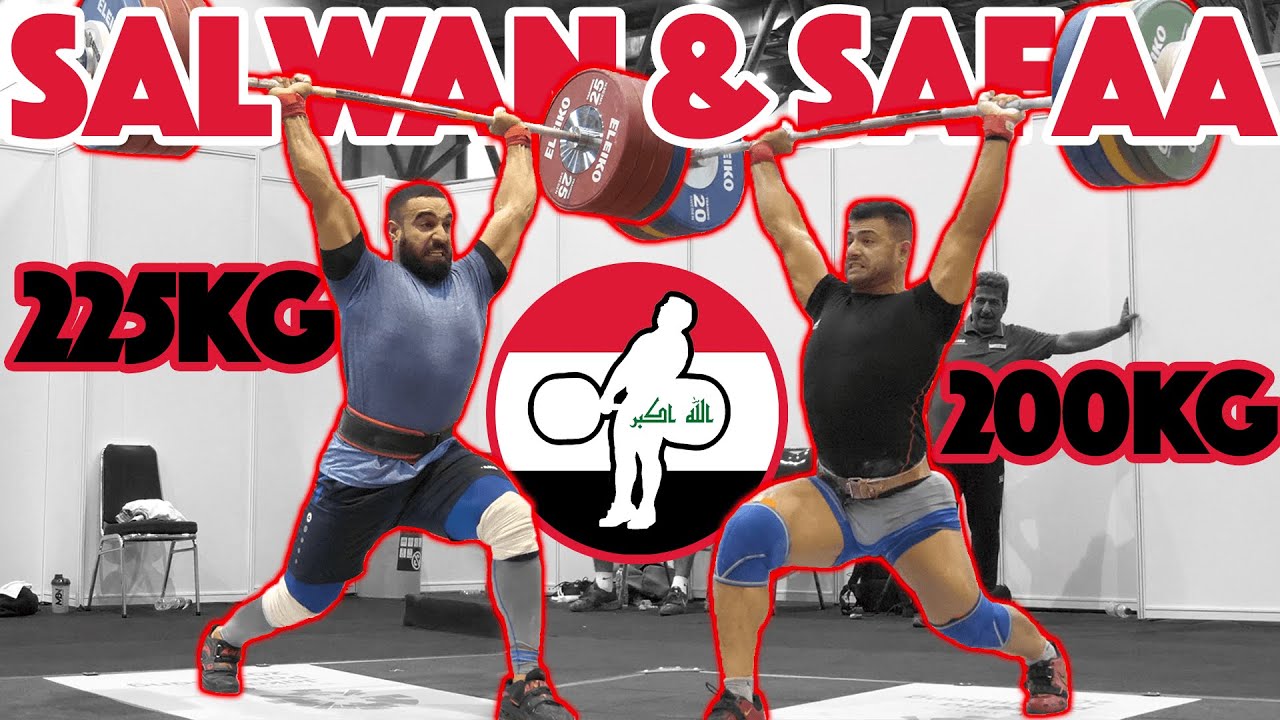 Salwan & Safaa Heavy Training (Salwan 225kg Clean and Jerk) - 2018 ...