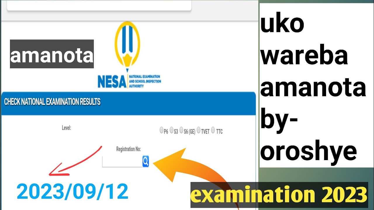 uko wareba amanota kuri p6 s3 s6 TVET level byoroshye kuri nessa.gv.rw ...