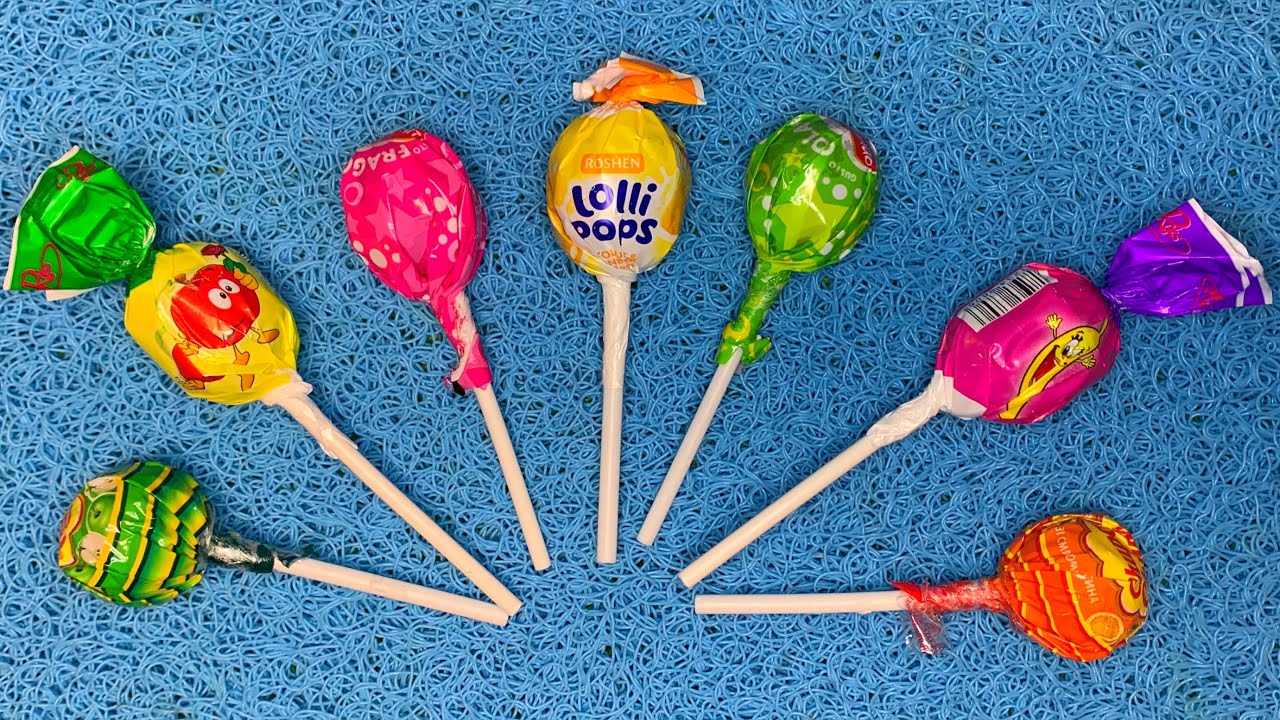 Unboxing 7 Lollipops Candy Unboxing Satisfying ASMR - YouTube