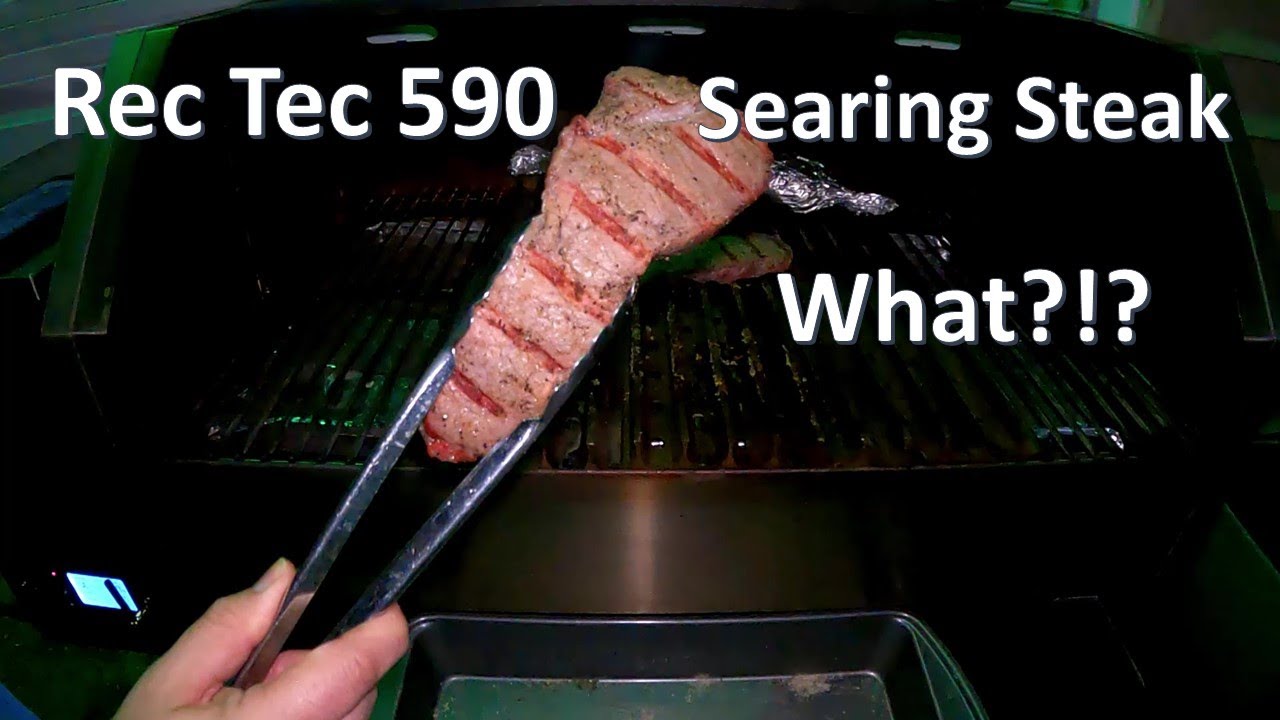 Rec Tec 590, Can it Sear a Steak? - YouTube