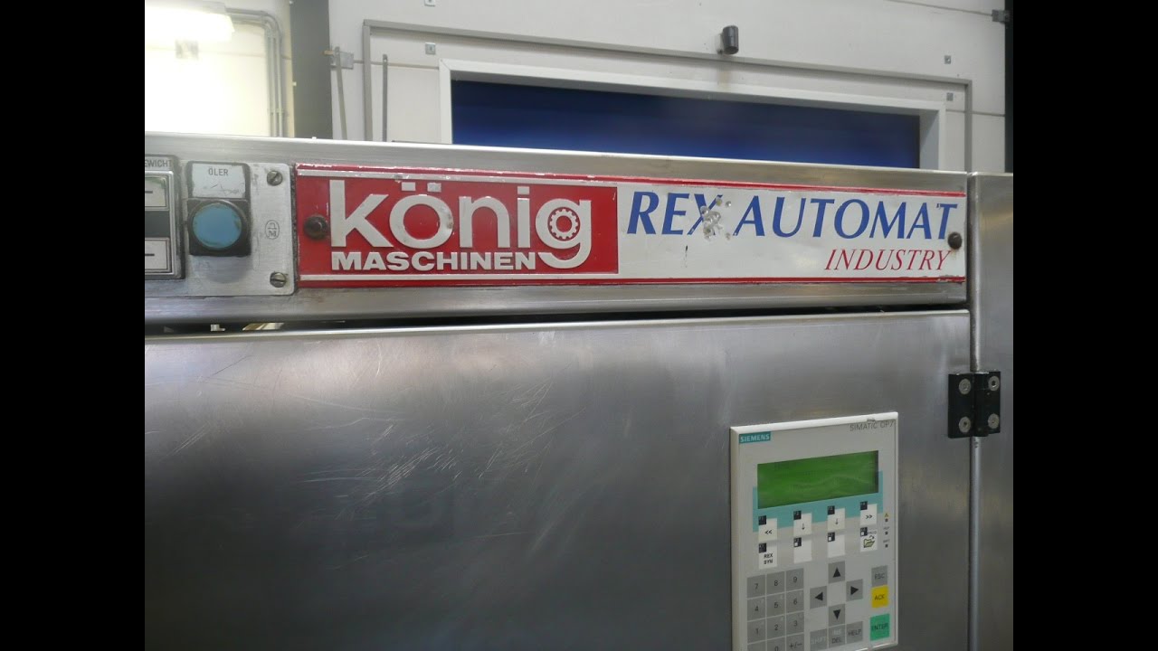 König rex automat industry Bakery condition - YouTube