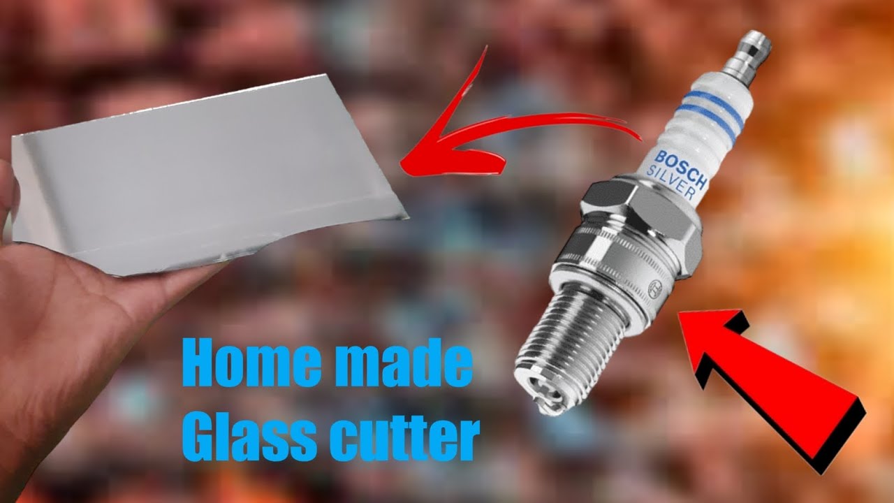How to make a Glass Cutter from Spark Plug to Home. DIY Experiment ...