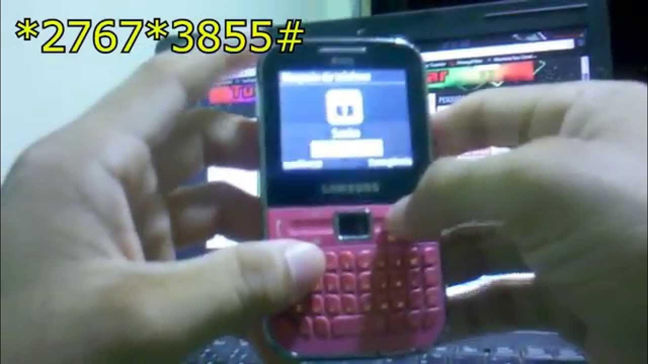 Hard Reset no Samsung GT-C3222 #UTICell - YouTube