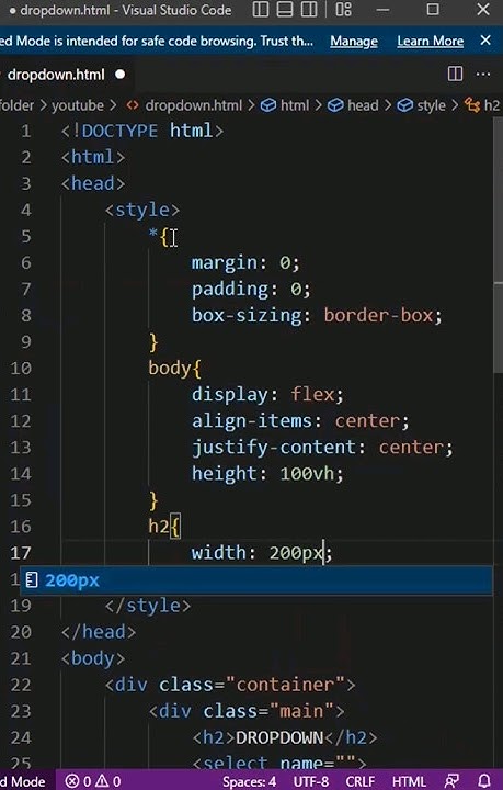 Custom Dropdown | HTML CSS | #shorts - YouTube
