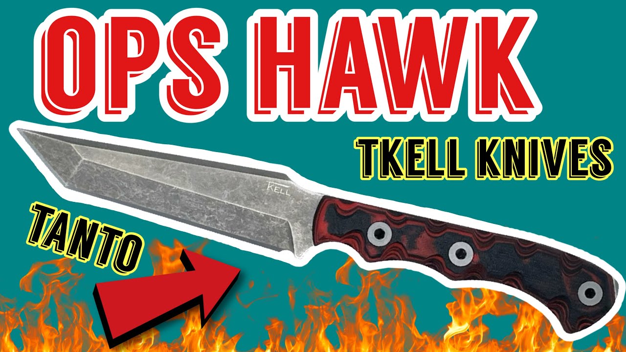 TKell Knives OPS-Hawk TANTO | USA Special Forces Tactical EDC Fixed ...