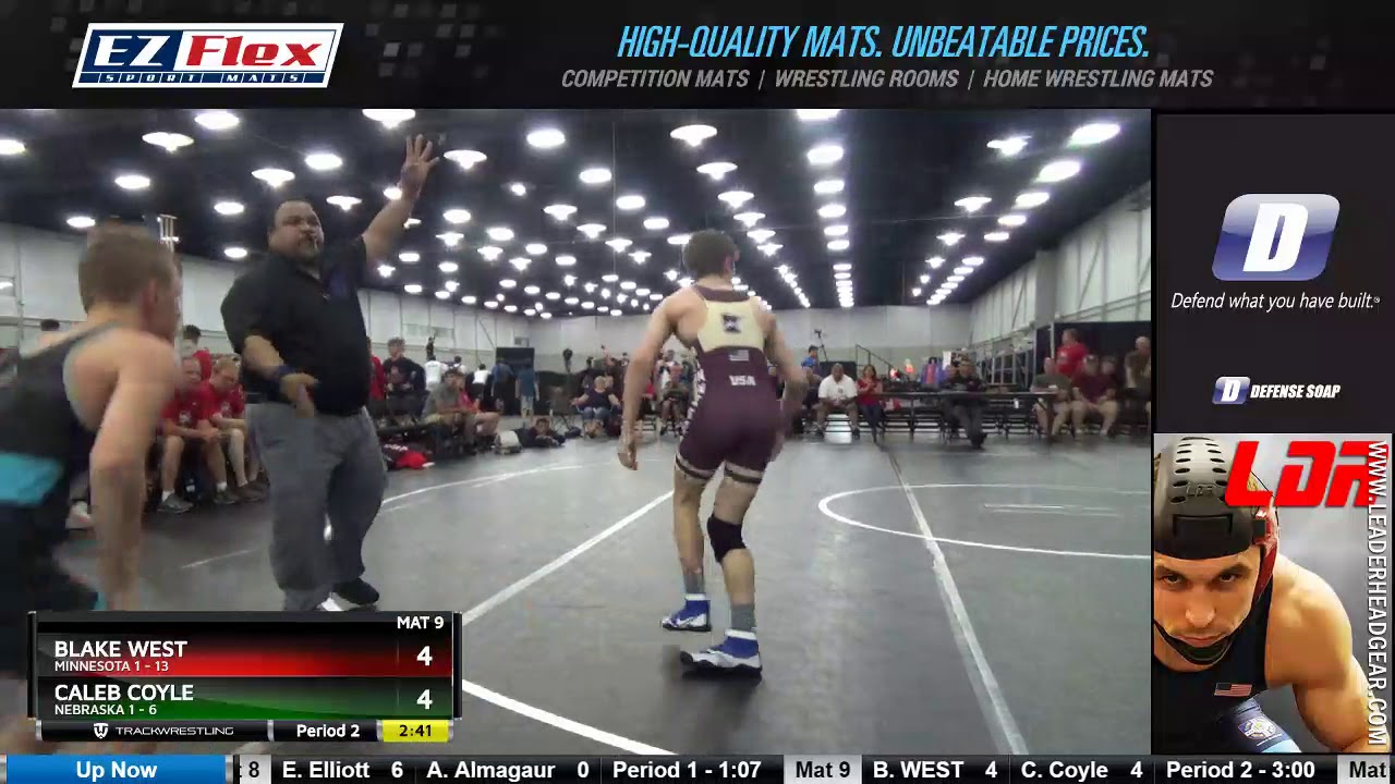 Mat 9 100 BLAKE WEST Minnesota 1 Vs Caleb Coyle Nebraska 1 - YouTube