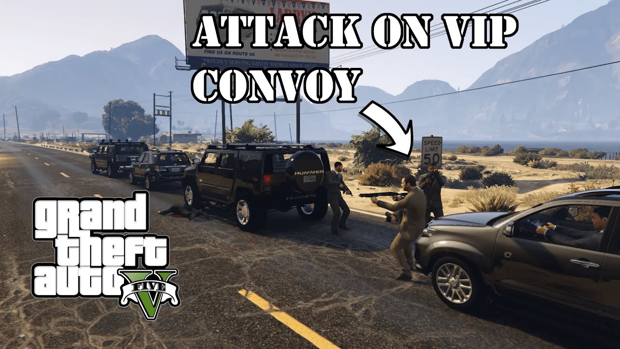 Attack On VIP Convoy || GTA 5 - YouTube