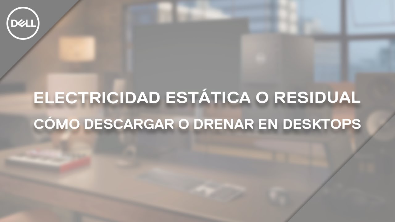 Drenar energía estática en computadoras de escritorio - YouTube