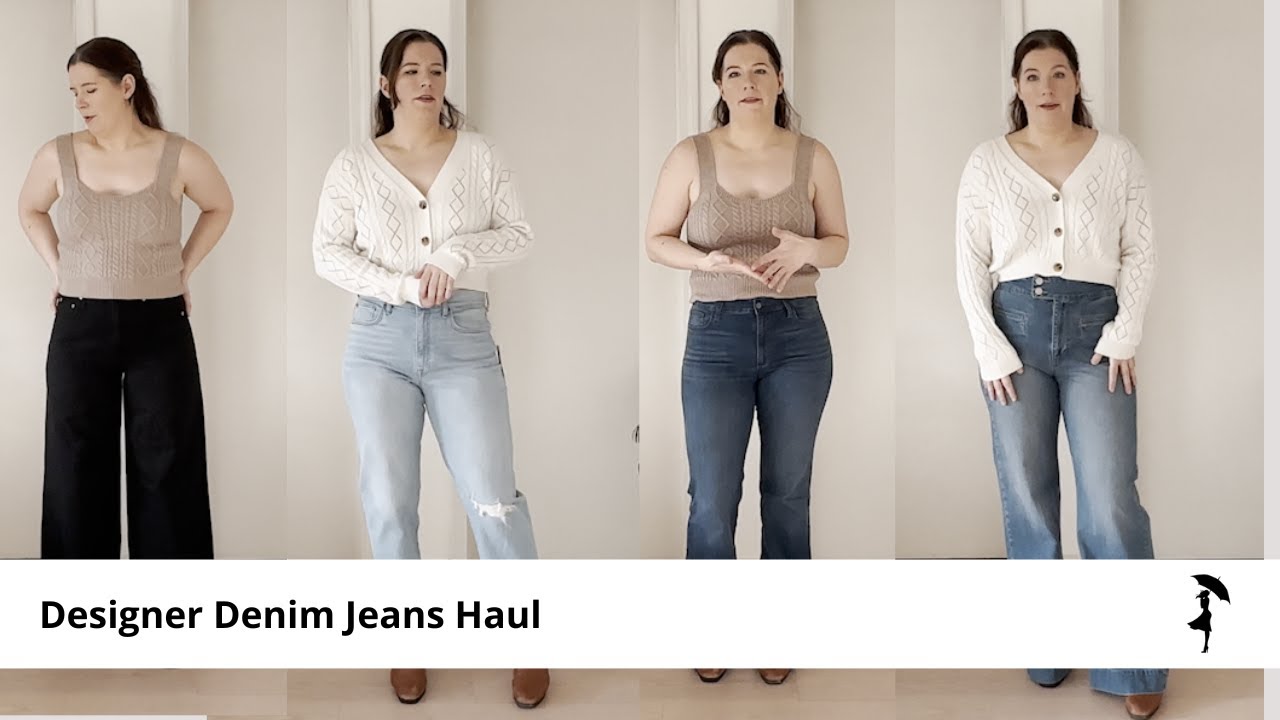 Designer Denim Jeans Haul & Try On - YouTube