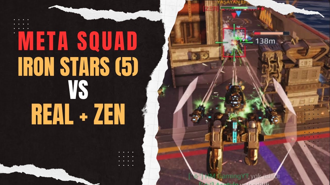 💪 Iron Stars (5) vs Real + Zen (Full) Clan Battle : Carrier Map : War ...