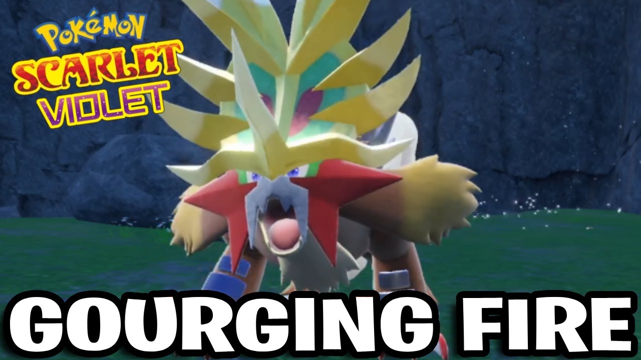 How to Catch Gourging Fire in Pokemon Scarlet: The Indigo Disk - YouTube
