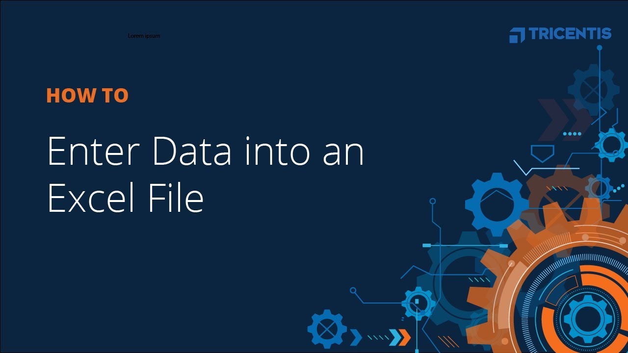 How To Enter Data In An Excel File YouTube how-to-enter-data-in-an-excel-file-youtube