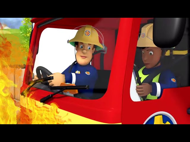 Schattige Brandweerman Cartoon
