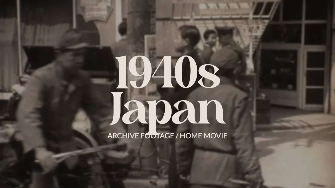 Archive footage of 1940s Japan: City Streets and Rural Life | Japan ...