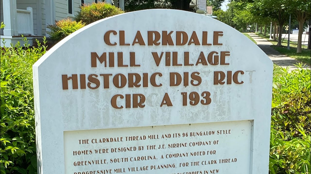 The LAST intact Company mill town in GA- Clarkdale, 1931 - YouTube