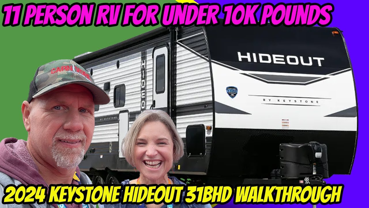 11 person RV under 10,000 pounds | 2024 keystone hideout 31BHB review ...