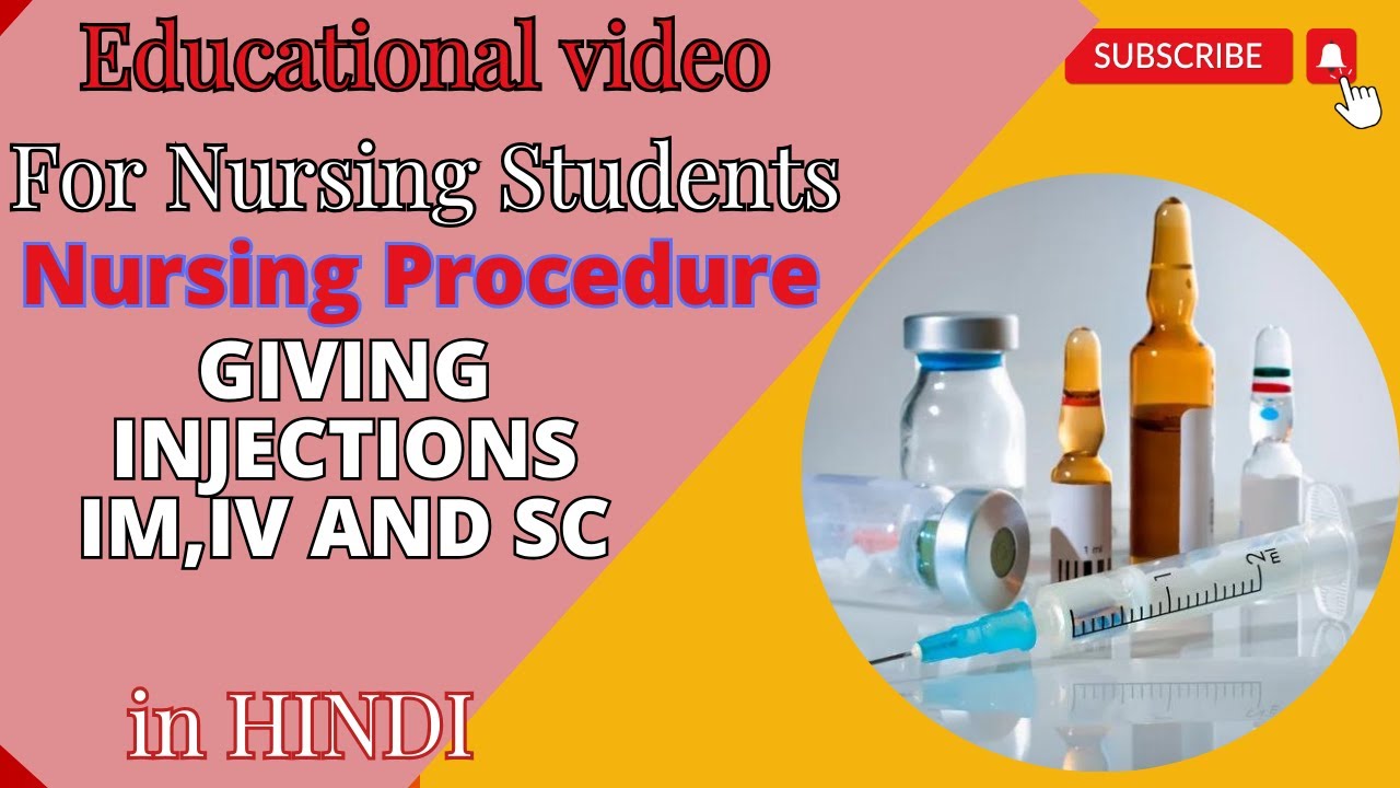 Nursing procedure How to give injections | injection procedure | intra ...