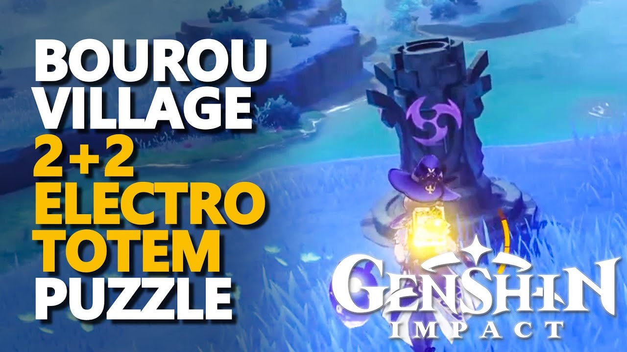 Sangonomiya Shrine Bourou Village Electro Totem Puzzle Genshin Impact ...