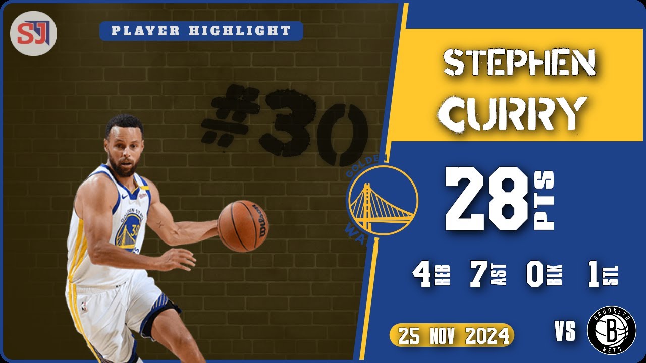 STEPHEN CURRY DROPS 28 POINTS WITH EASE vs BKN & LAST GAME vs SAS ...