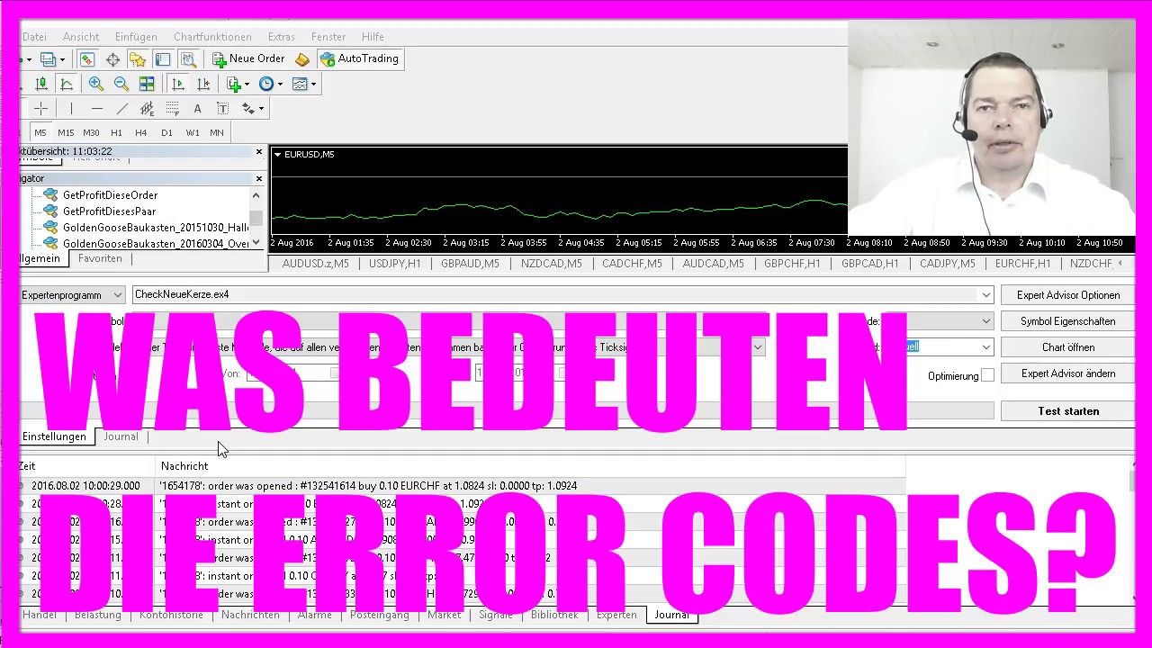 Mql4 Tutorial Praxisfragen Zum Ordersend Error Youtube