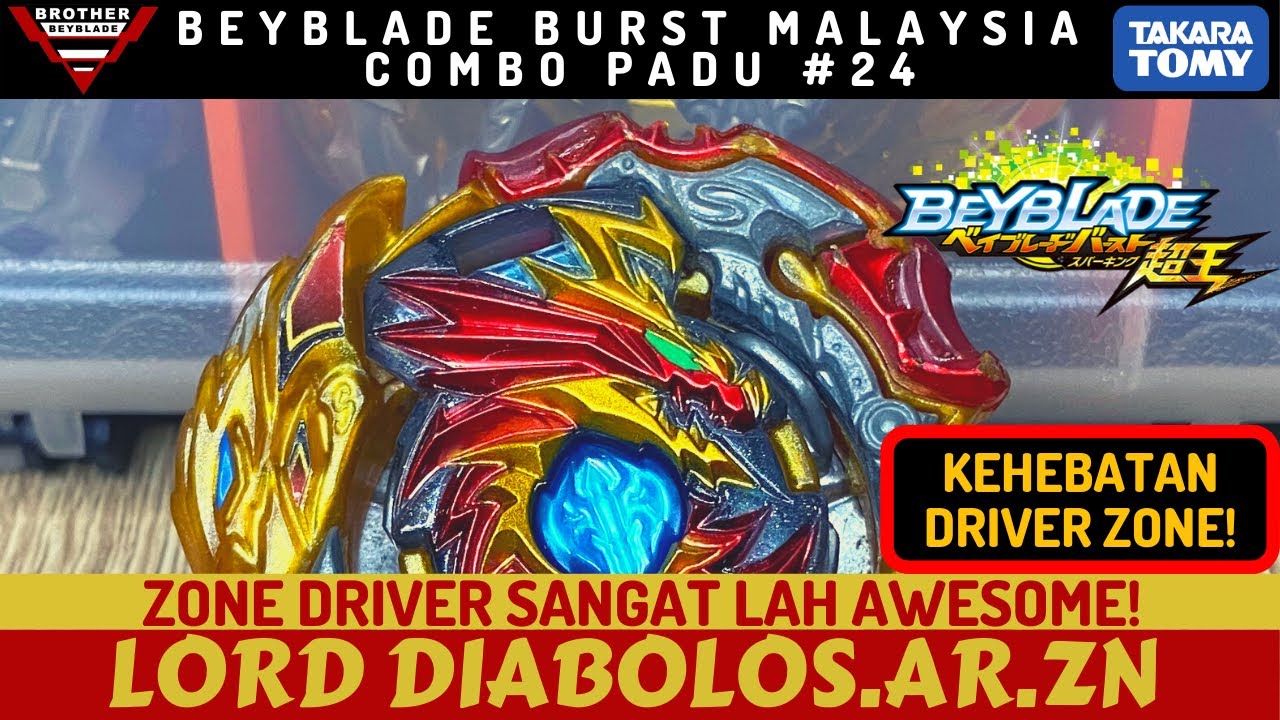 KEHEBATAN DRIVER ZONE! Lord Diabolos .Ar .Zn | Beyblade Malaysia Combo ...