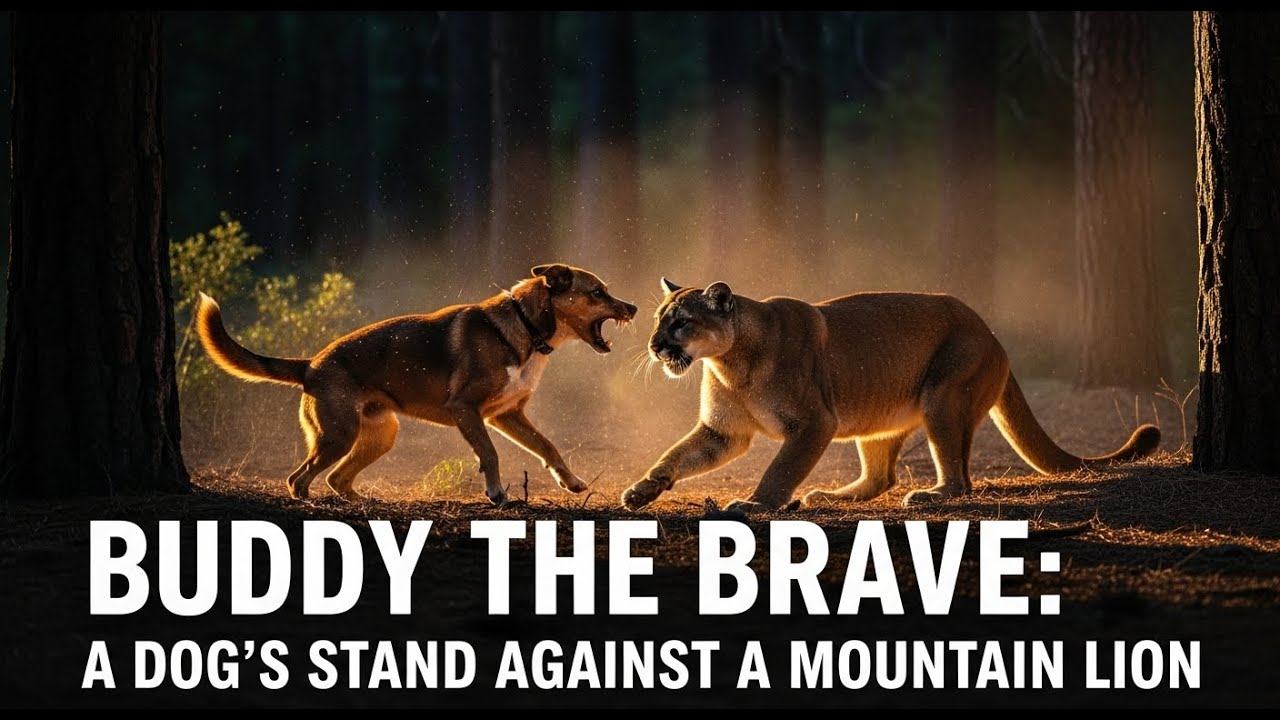 Buddy the Brave: A Dog’s Stand Against a Mountain Lion - YouTube