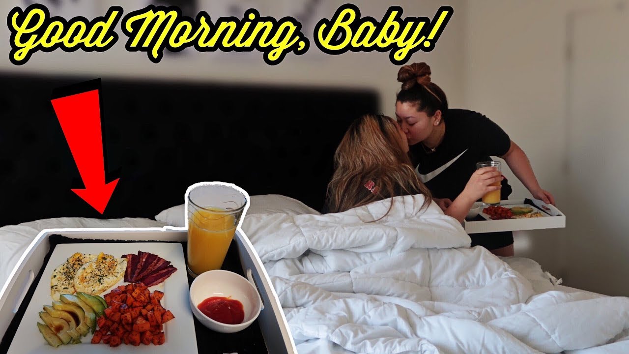SURPRISED MY WIFE WITH BREAKFAST IN BED!! - YouTube