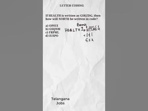 Coding and Decoding || Letter Decoding || Mental Ability TSPSC Group 1 ...