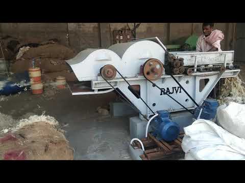 west yarn opening machine model 09-2021 - YouTube