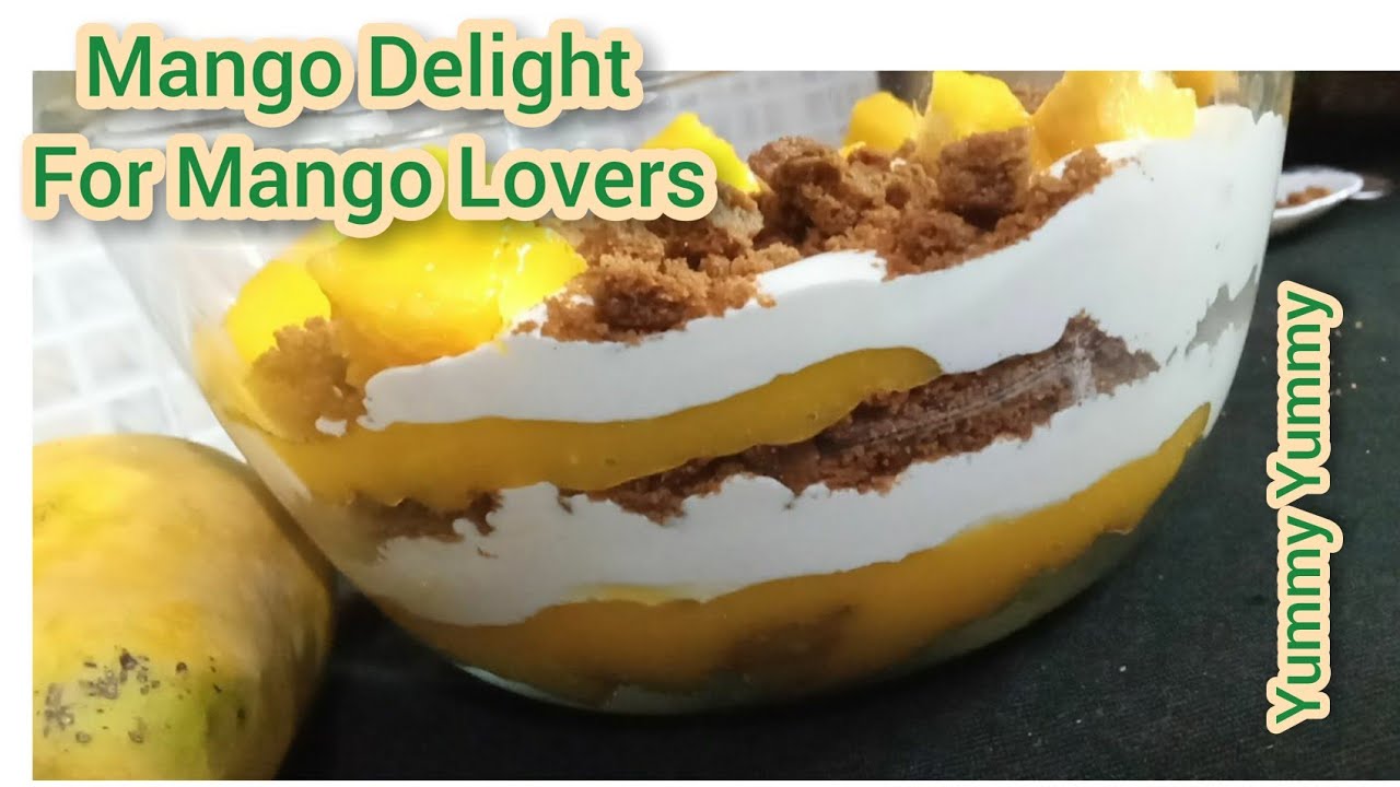 Mango delight recipe #yummyandeasy #Mangodelight #easymangorecipe # ...