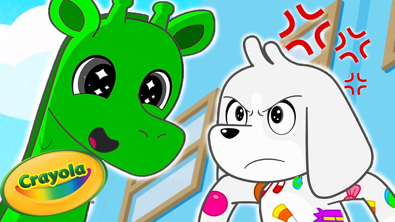 A Monster Take Over 🚧 Crayola Scribble Scrubbie Pets | Cartoons for ...