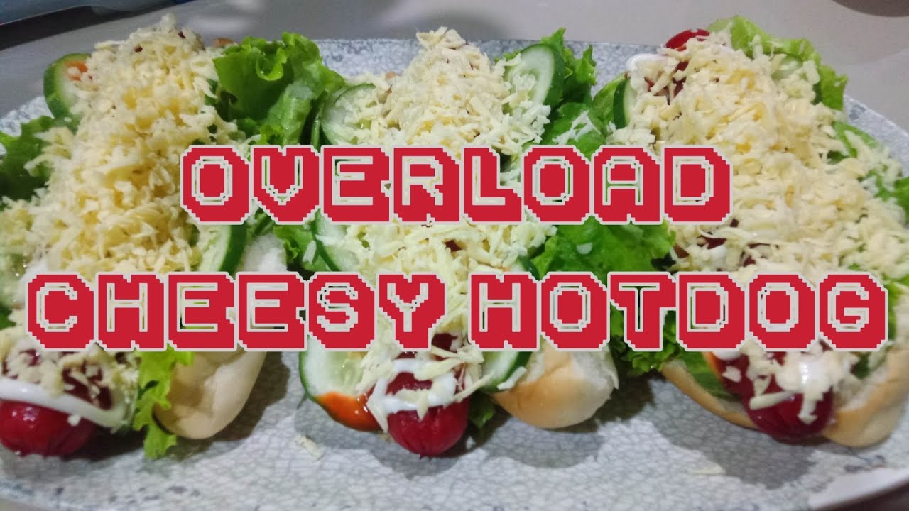 OVERLOAD CHEESY HOTDOG #hotdog #cheesy #cheese - YouTube