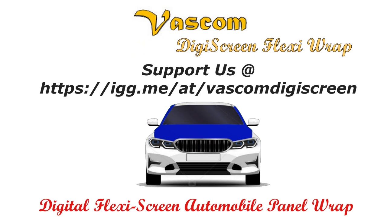 Vascom DigiScreen Wrap, color changing car door panel - YouTube