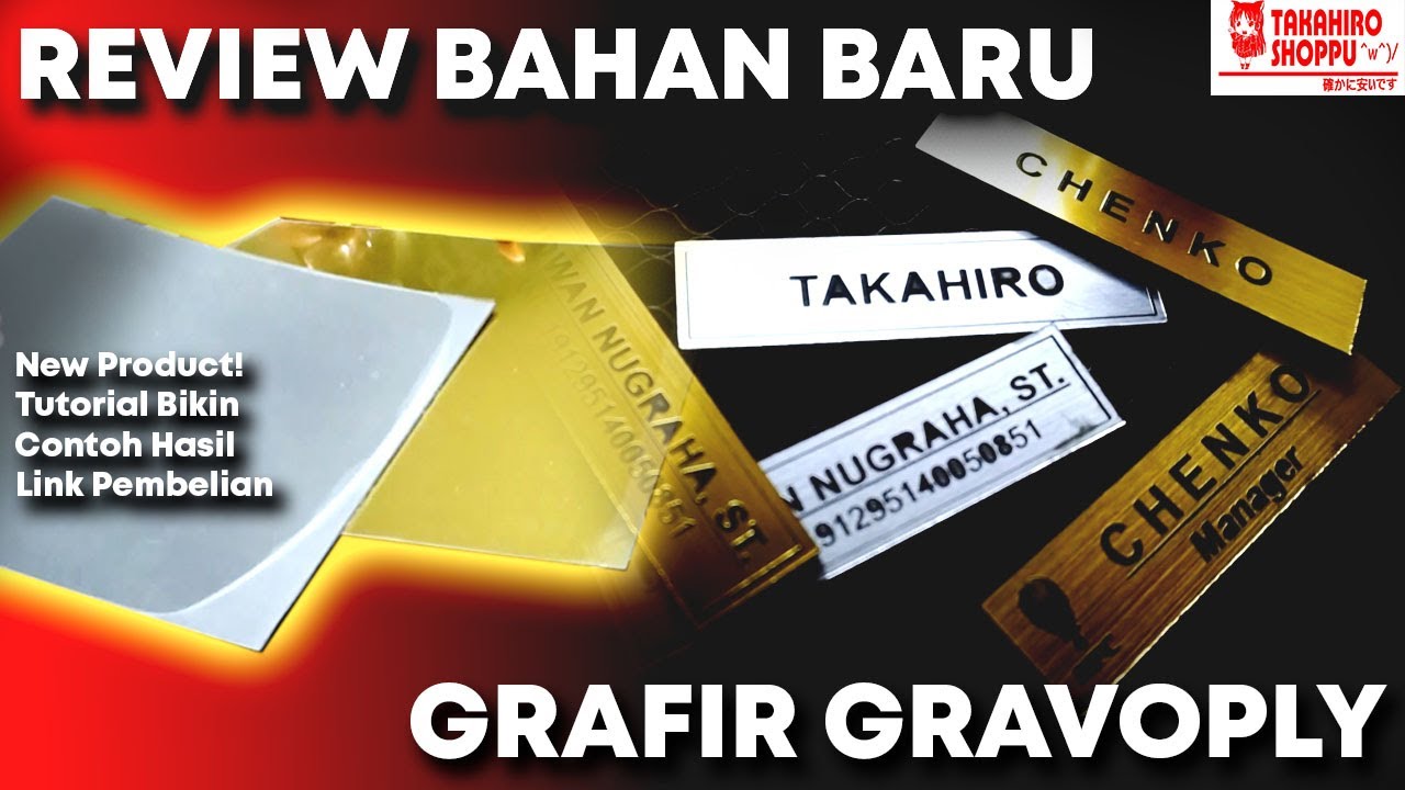 NAME TAG PLASTIK INI SEPERTI KUNINGAN DAN STAINLESS - YouTube