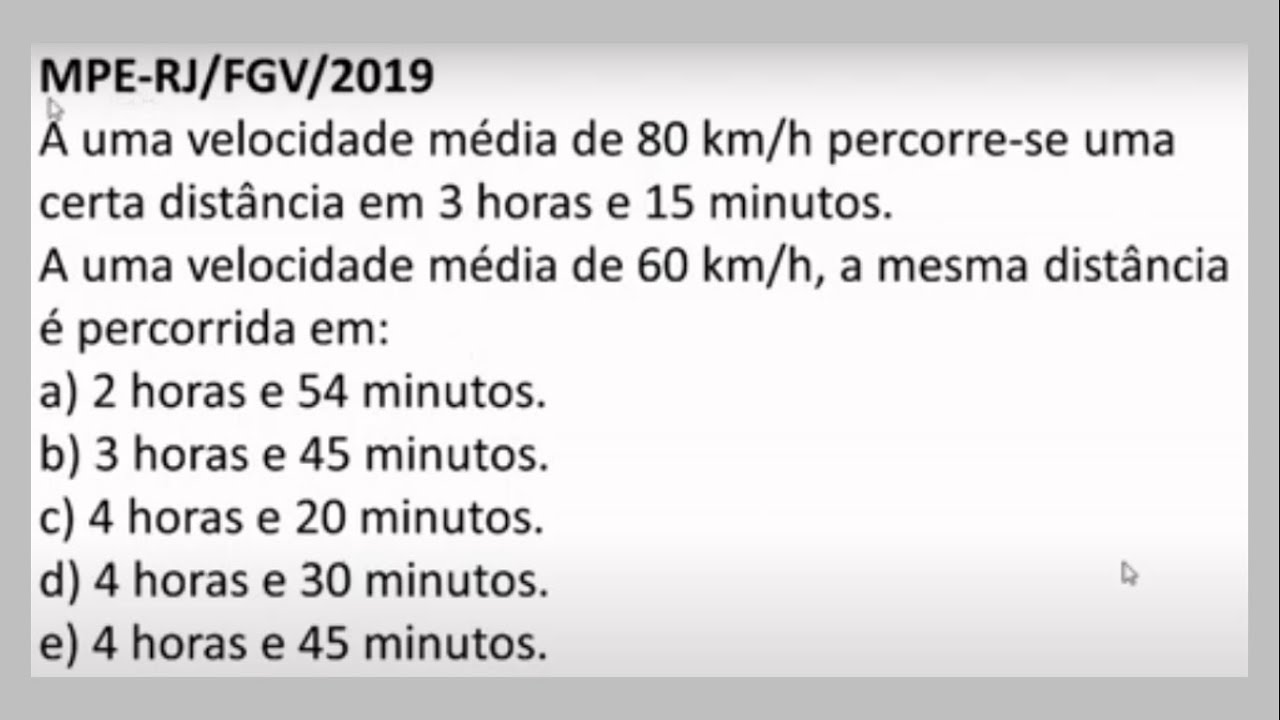 VELOCIDADE, TEMPO E DISTÂNCIA PERCORRIDA. VOCÊ SABE CALCULAR??? - YouTube