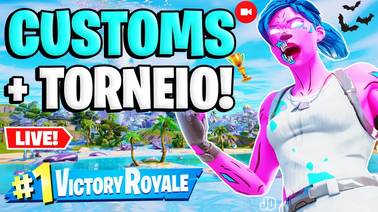 🔴OMG TORNEIO DUOS VALENDO SKIN/5€|CUSTOMS GAMES PT/OUTFITS LATE GAME🏆|# ...