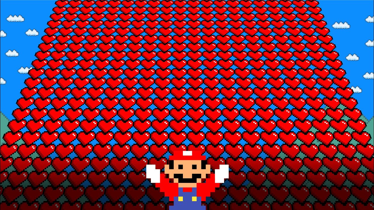 JV Mario: Mario Is Immortal Then Mario Has 1,000,000 Hearts - YouTube