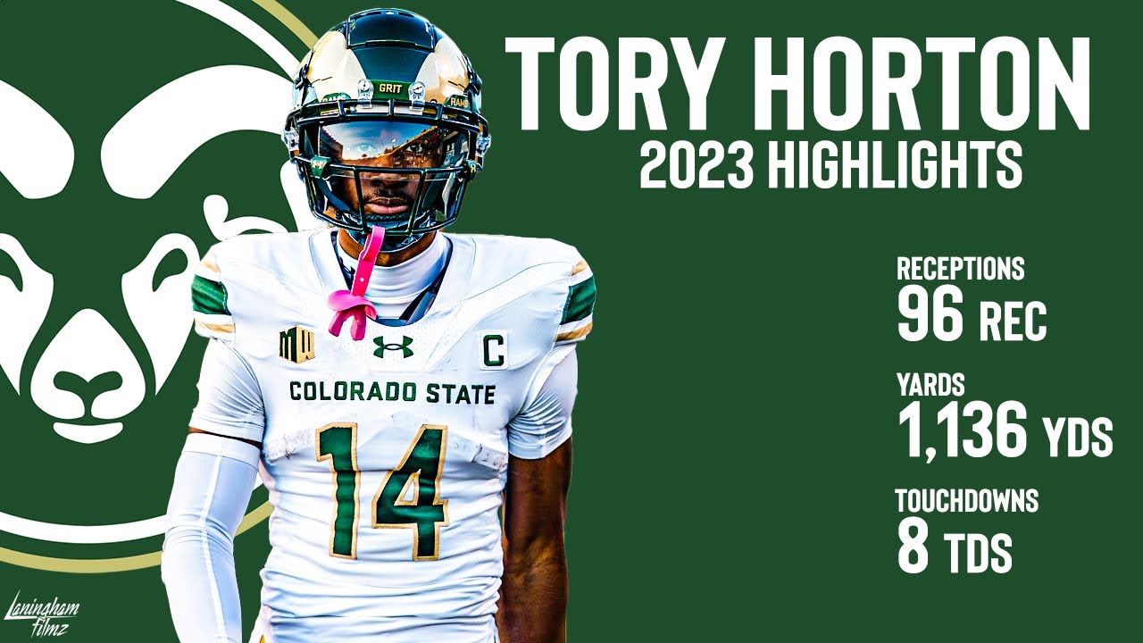 Tory Horton || Colorado State Rams Wide Receiver || 2023 Highlights ...