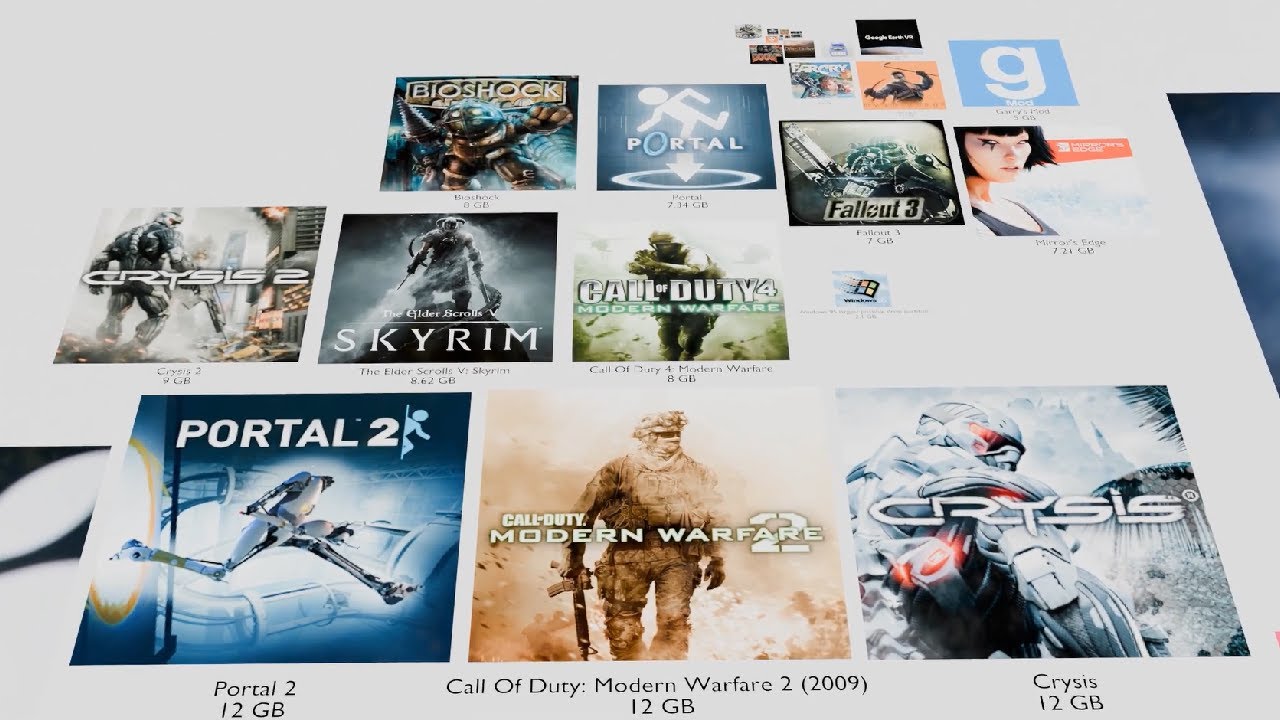 FIRST PERSON GAMES File Size Comparison - YouTube