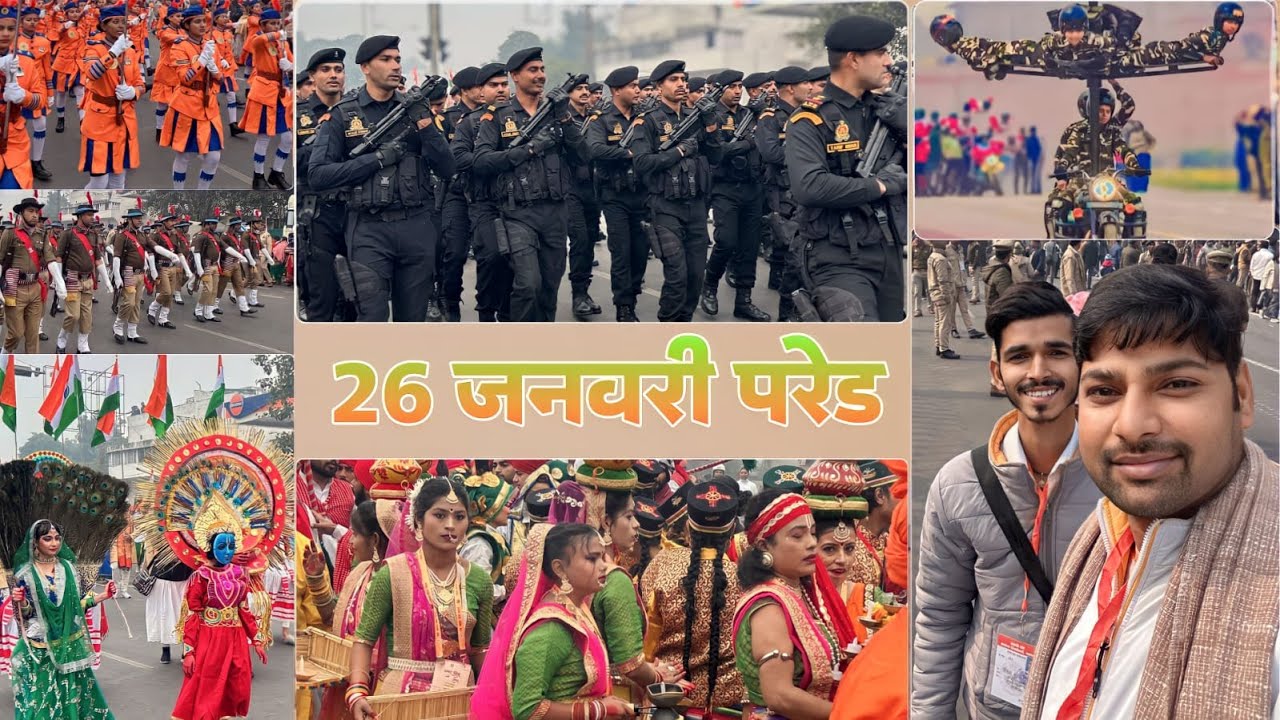 26 January Parade Lucknow 2024 Happy Republic Day | Hazratganj Vidhan ...