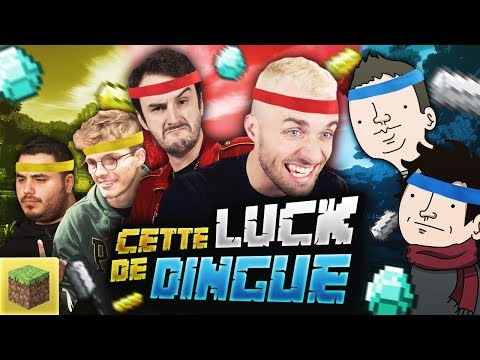 CETTE LUCK DE DINGUE ! 😲 (Minecraft ft. Bob Lennon, Laink, Terracid, Doigby, Fuze III)
